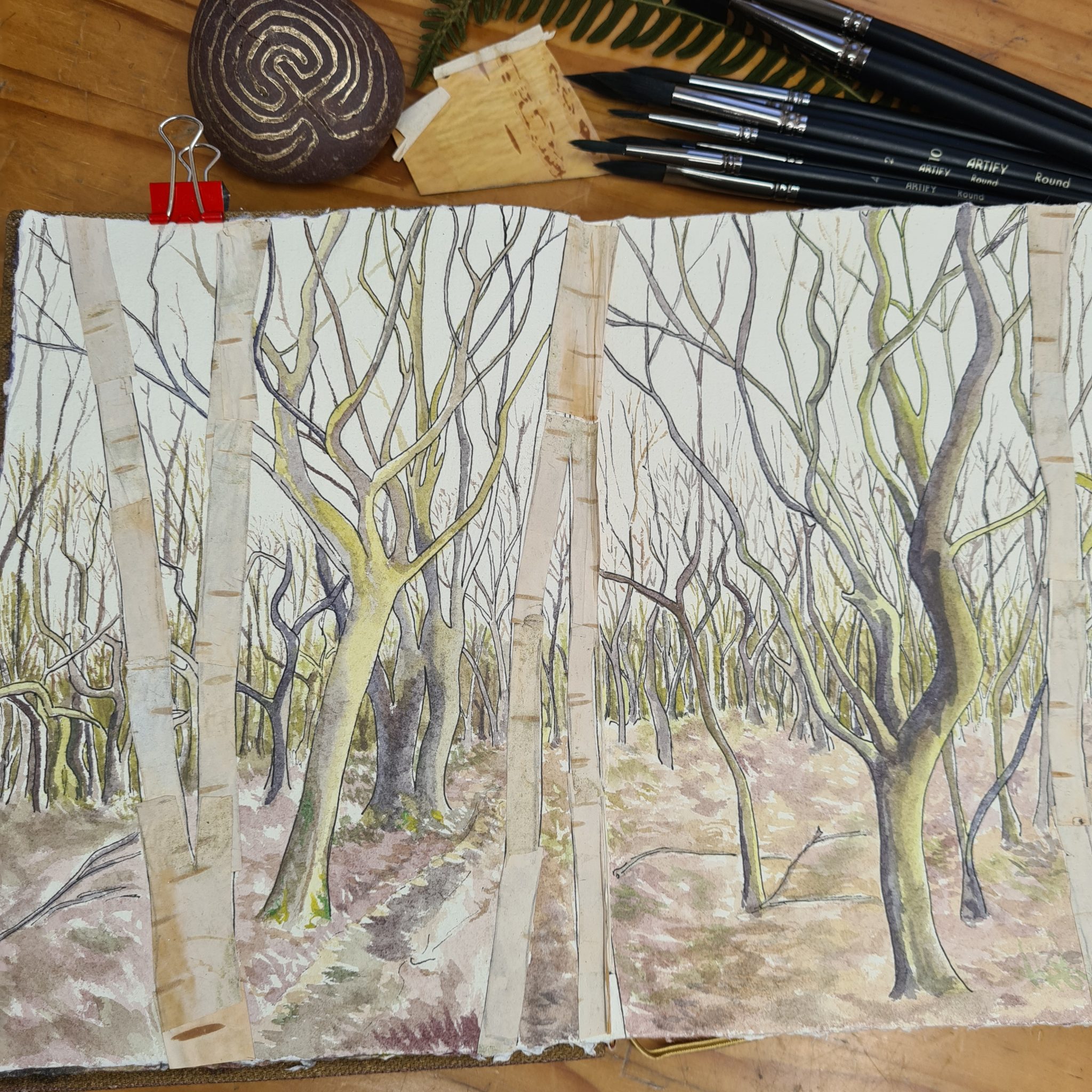 Microseasons Project: Season #2 The Birch Woodland Recedes Indefinitely - Alex Boon Art